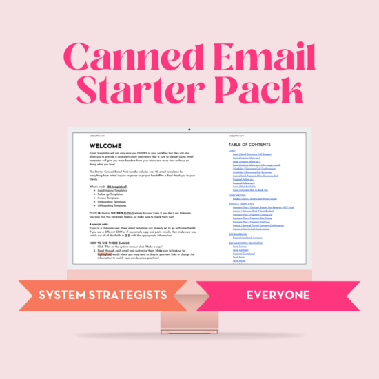 Dubsado Setup Implementation Kit - caitpotter.com